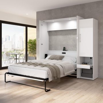 Avalon full portrait wall bed with desk store