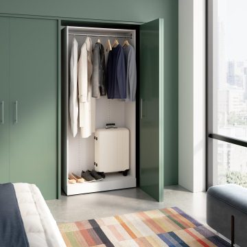 Florence Système de rangement modulaire avec tringles, 36L x 16P | Bestar