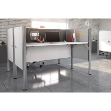 Pro-Biz 63W Office Cubicles with Gray Tack Boards and Low Privacy ...