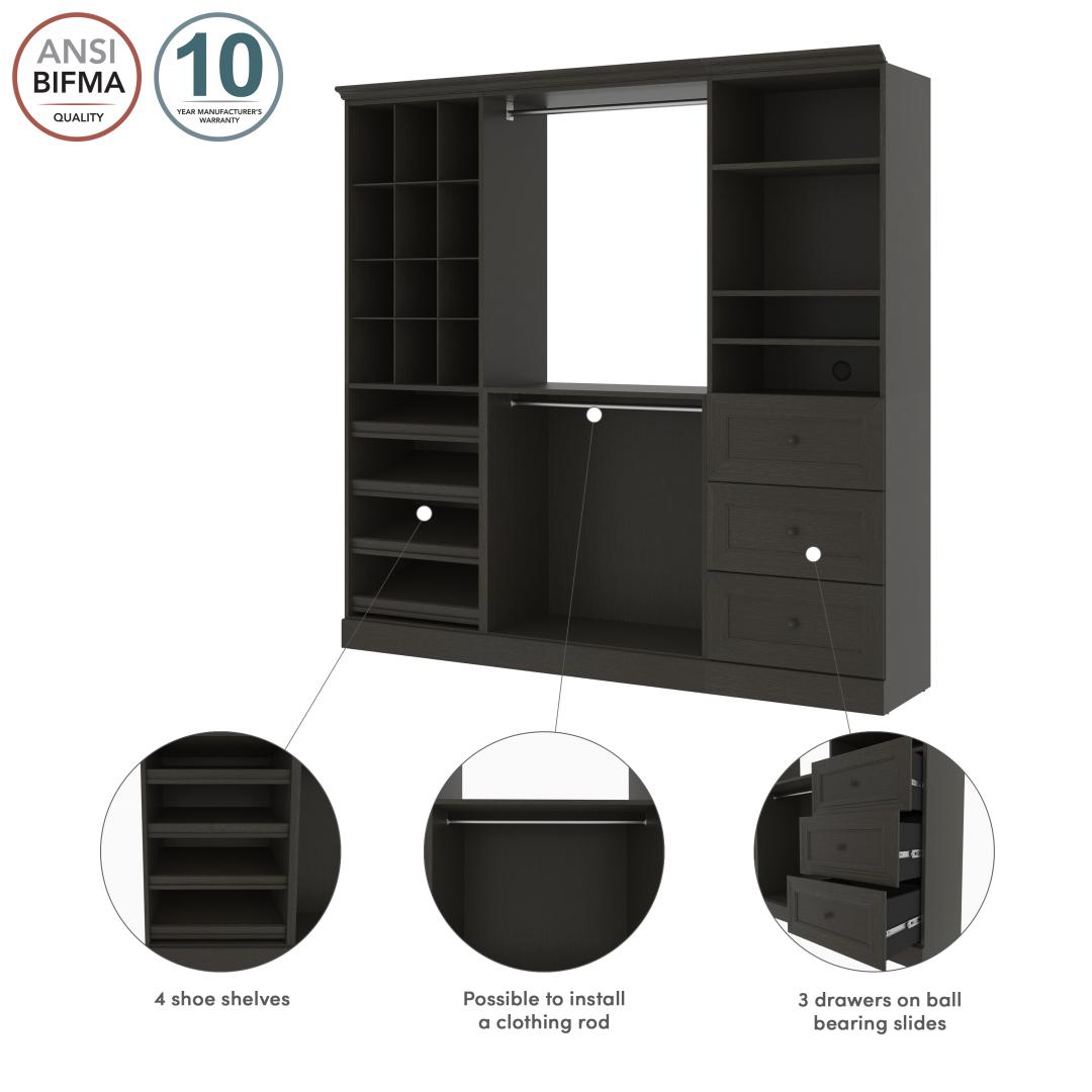 Versatile 86“ Closet Organizer | Bestar