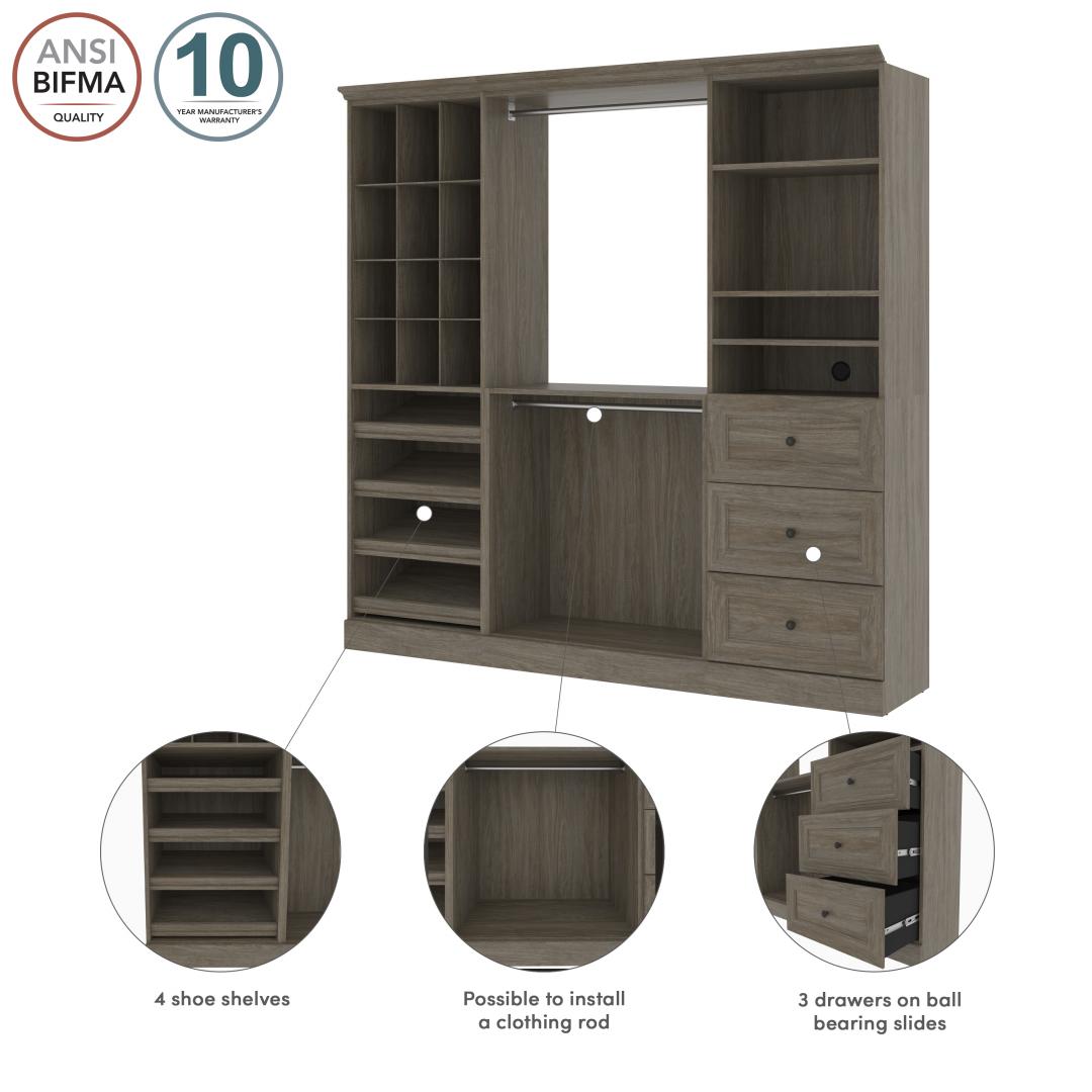 Versatile 86“ Closet Organizer | Bestar